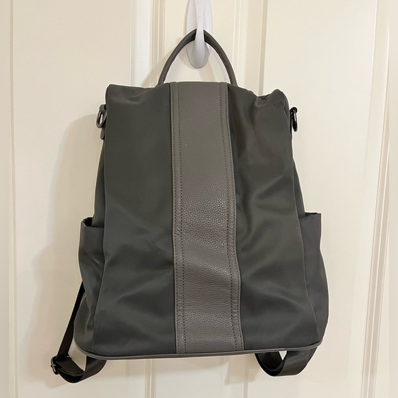 Bags | Pincnel Women Gray Backpack Purse Waterproof Nylon Antitheft ...